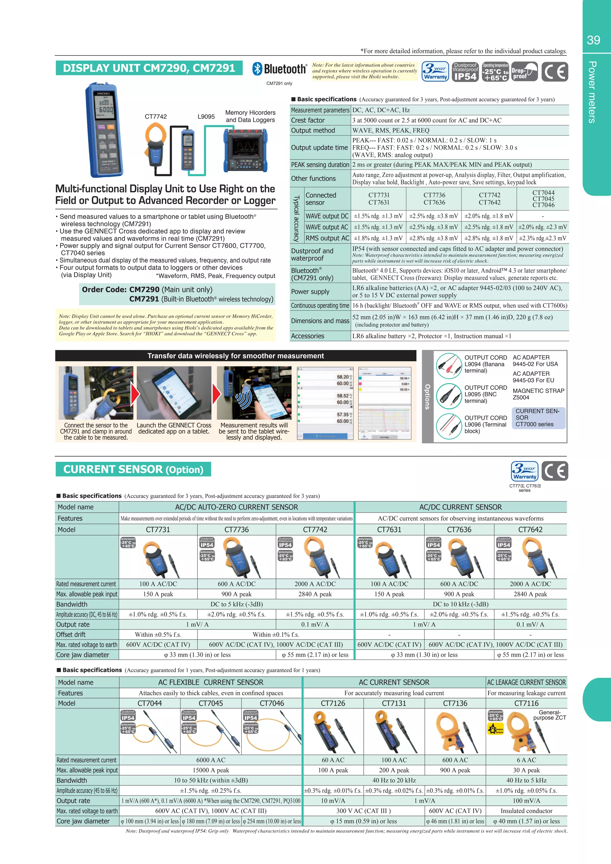 Hioki Short Catalog Field Measuring Instruments 2020 Pdf Physics Science