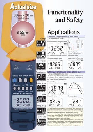 Hioki 3286 20 Clamp On Power HiTester in Bangladesh | PDF