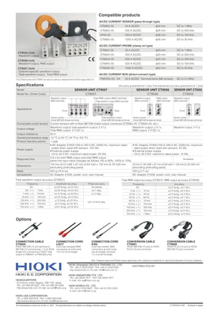 Hioki 9272 10_clamp_on_sensor_datasheet | PDF