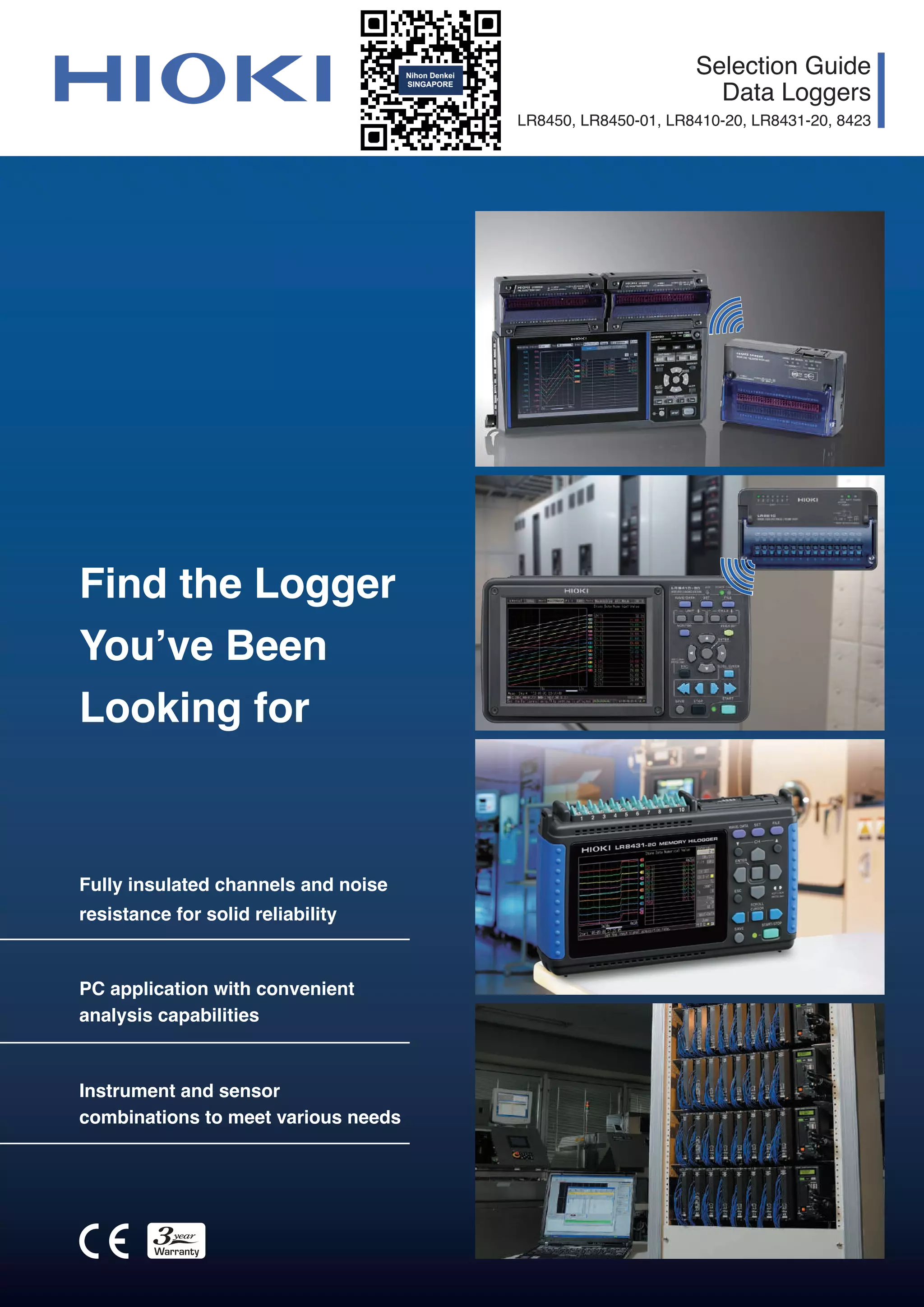 Hioki data logger selection | PDF