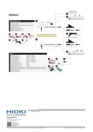 Hioki IR4056-20 Digital Insulation Resistance Tester | PDF