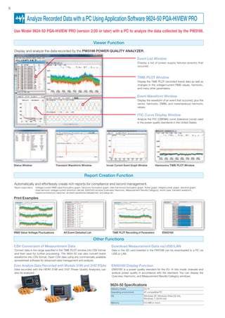 Hioki pw3198 power_quality_analyzer_datasheet | PDF