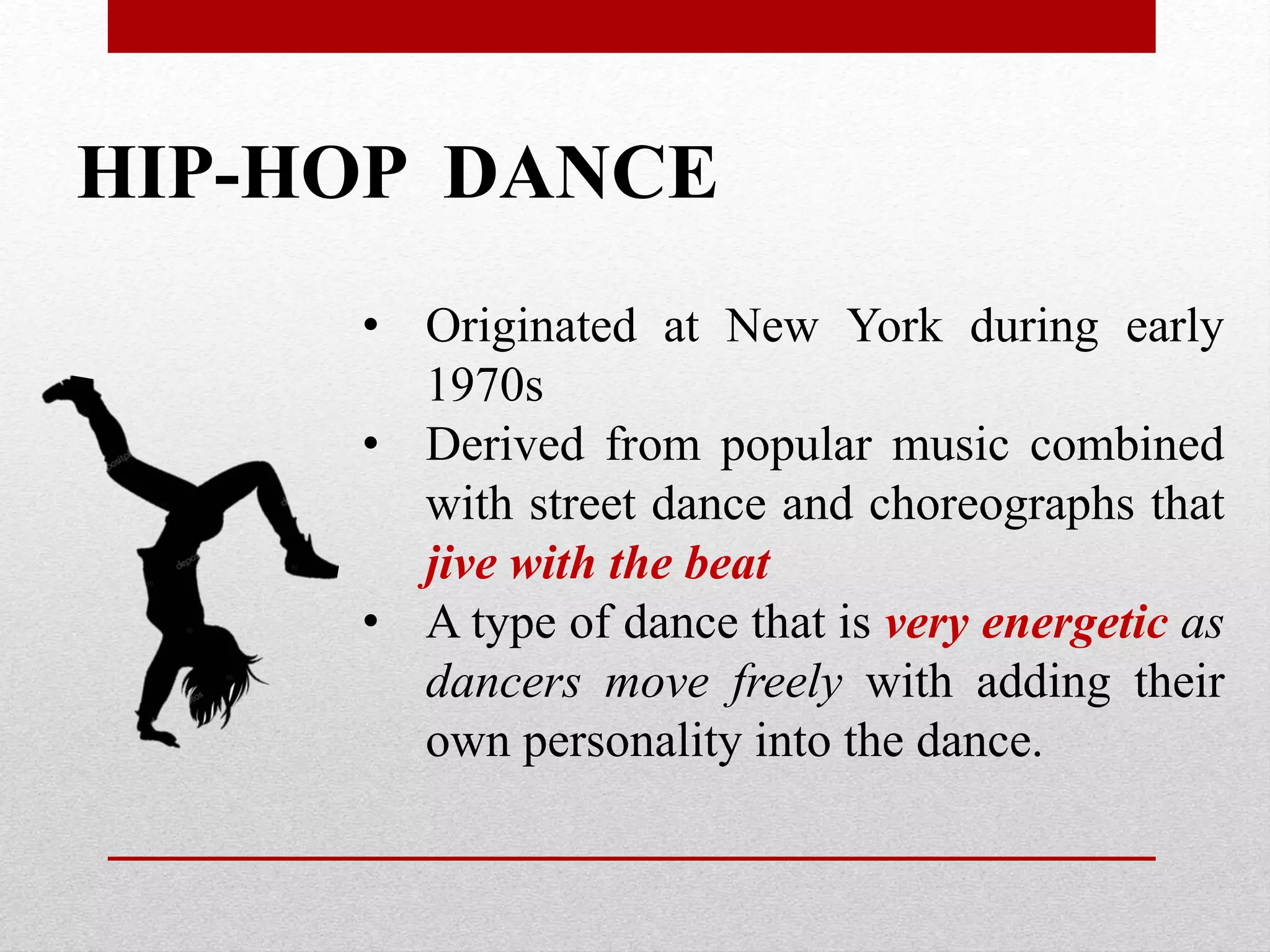 Hip hop dance | PPTX