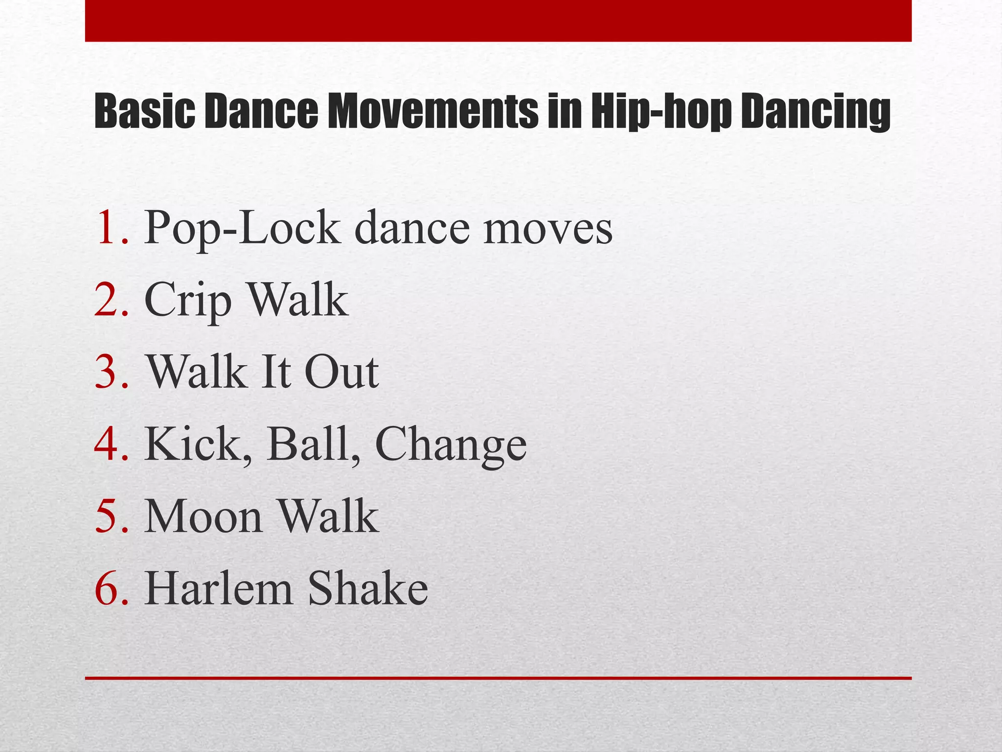 Hip hop dance | PPTX