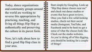 HIP-HOP DANCES, its history and development.pptx