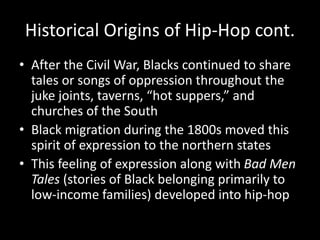 Hip-Hop Music and Culture | PPTX