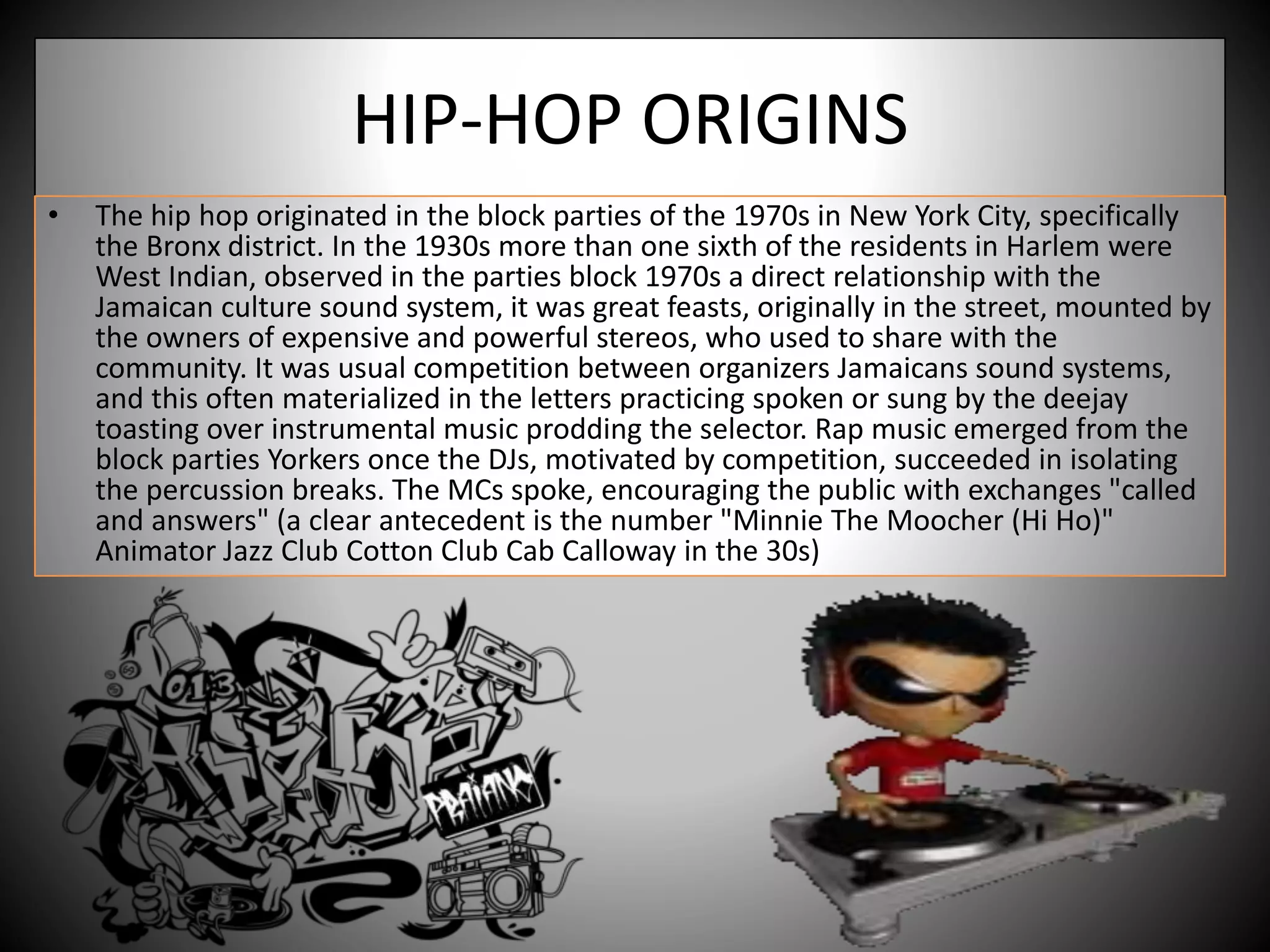 Hip hop origins | PPT