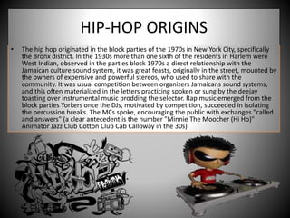 Hip hop origins | PPT
