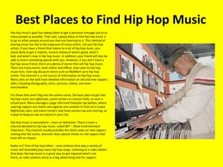 Hip Hop Research | PPTX