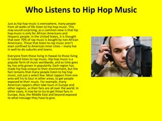 Hip Hop Research | PPTX