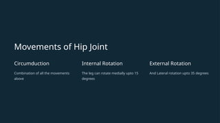 HIP JOINT ANATOMY : Joint Capsule,Ligaments,Movements and Muscles ...