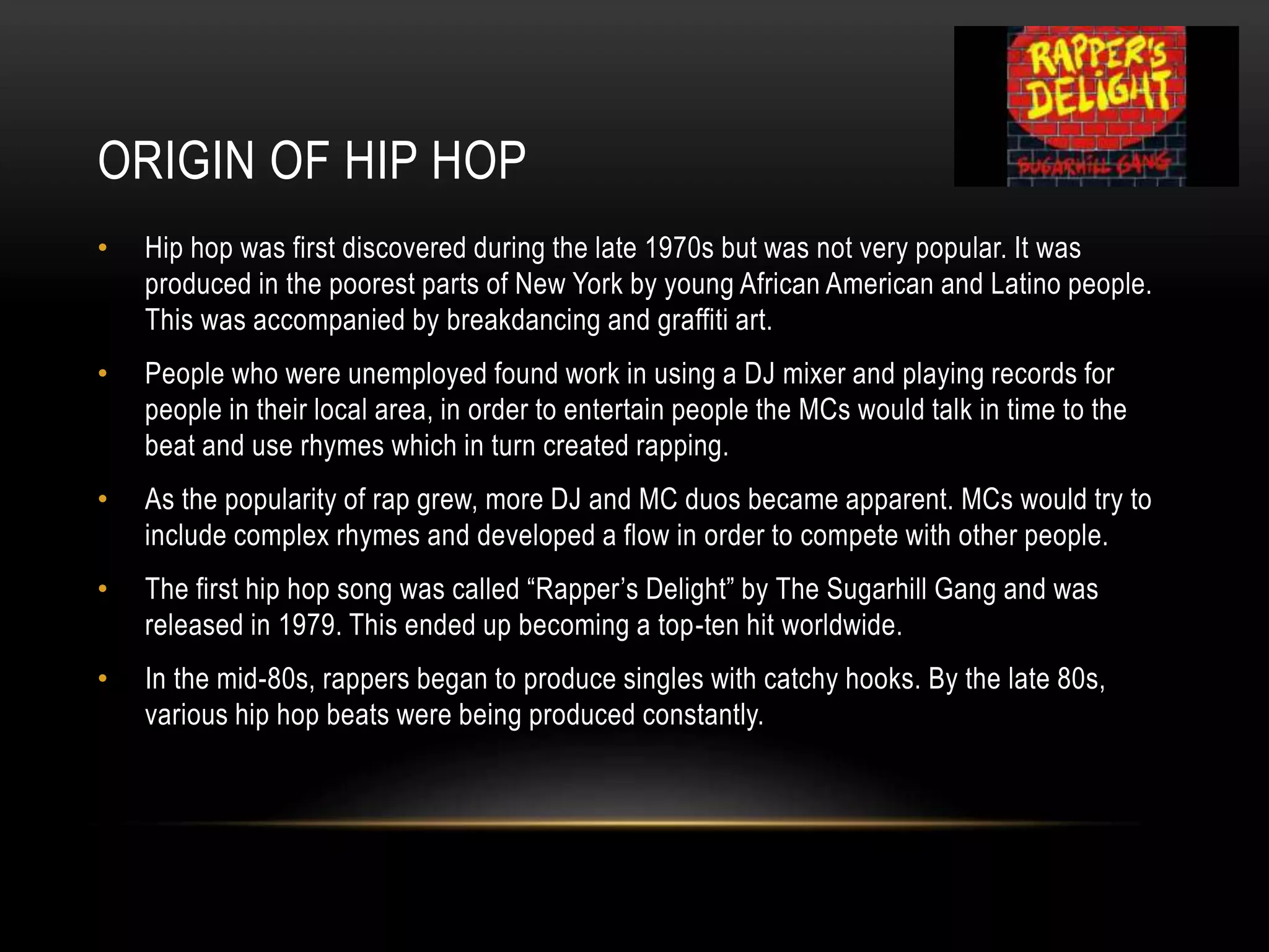 Hip Hop and Rap | PPTX