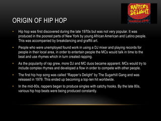 Hip Hop and Rap | PPTX