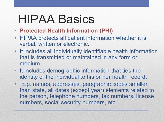 HIPAA | PPTX | Health Insurance | Insurance
