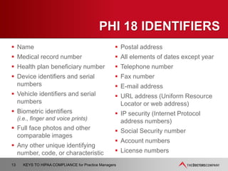 Keys To HIPAA Compliance | PDF