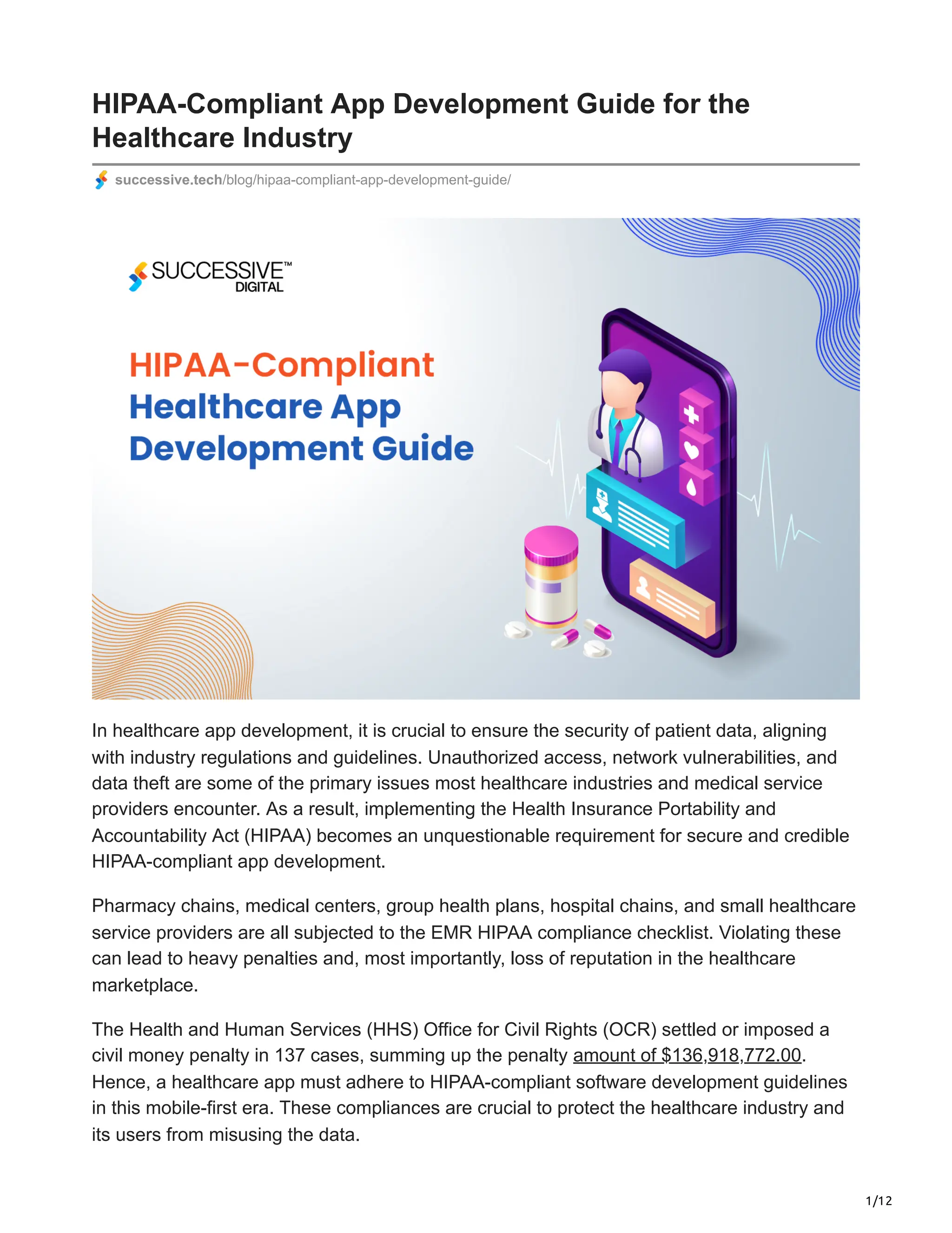 HIPAA-Compliant App Development Guide for the Healthcare Industry.pdf