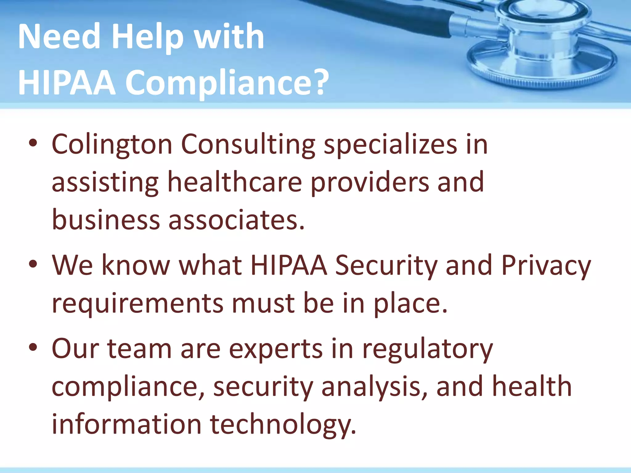 HIPAA - Understanding the Basics of Compliance | PPTX