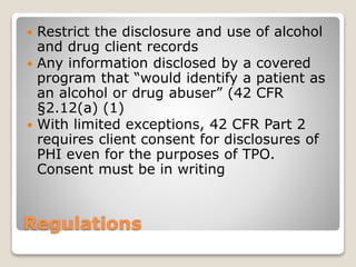 Hipaa 42 cfr review | PPTX