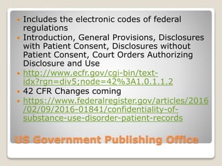 Hipaa 42 cfr review | PPTX | Health Insurance | Insurance