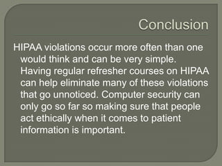 Hipaa and confidentiality | PPT