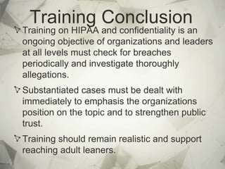 HIPAA and Confidentiality | PPTX