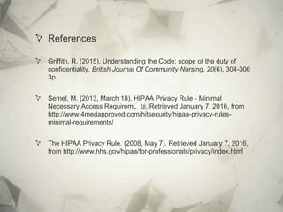 HIPAA and Confidentiality | PPTX