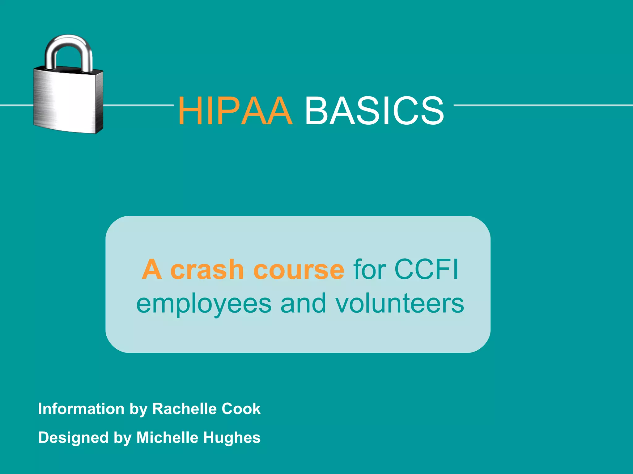 Hipaa basics | PPT