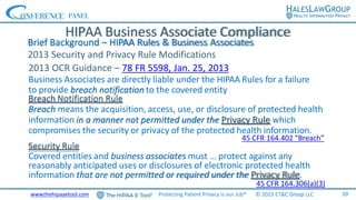 HIPAA Business Associate Compliance and Dangers | PDF