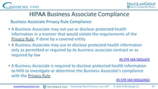 HIPAA Business Associate Compliance and Dangers | PDF