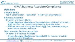 HIPAA Business Associate Compliance and Dangers | PDF