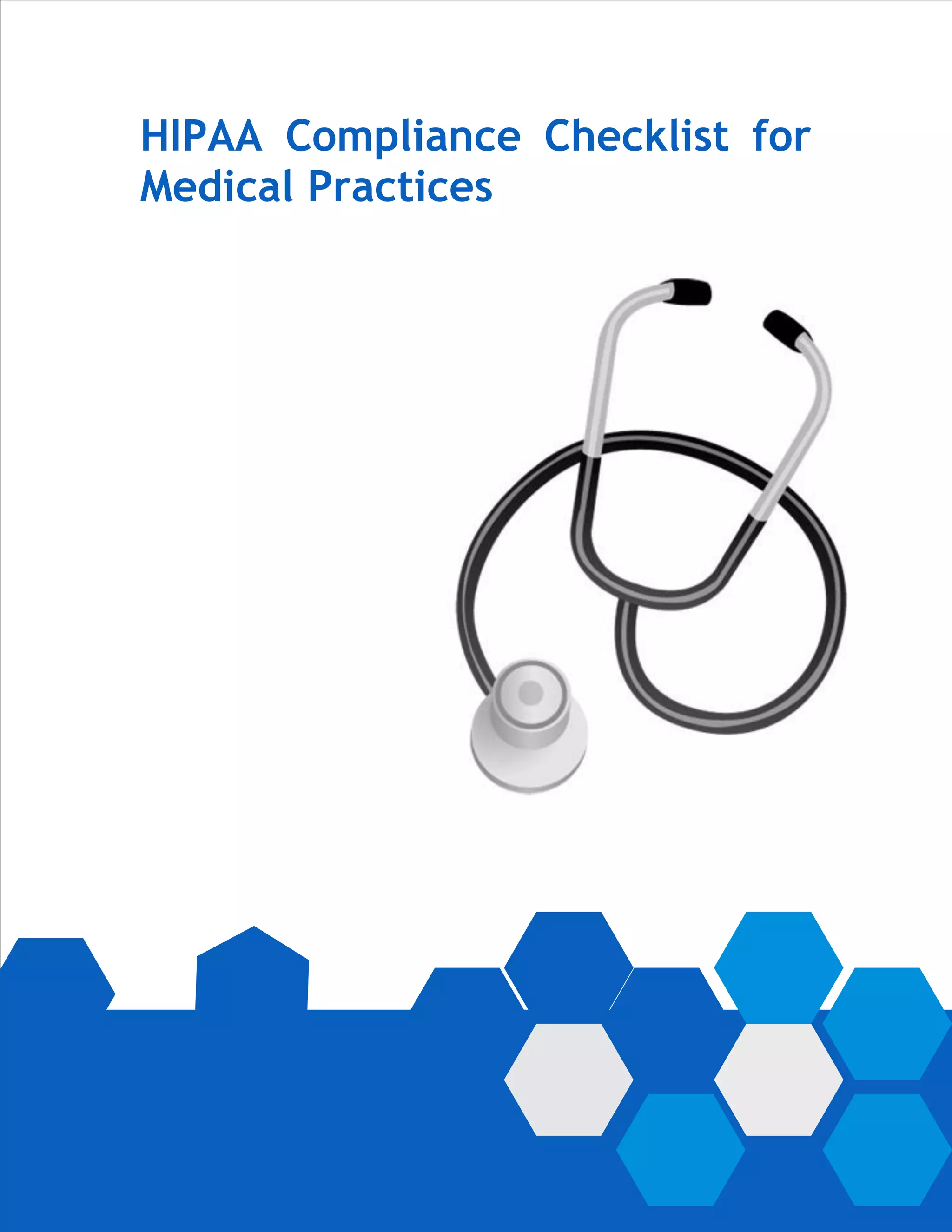 HIPAA Compliance Checklist for Medical Practices | PDF | Health Insurance | Insurance