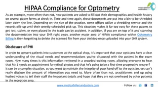 HIPAA Compliance for Optometry | PPTX