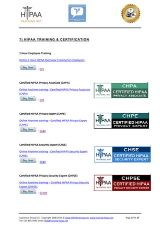HIPAA Compliance Template Suites | PDF | Health Insurance | Insurance
