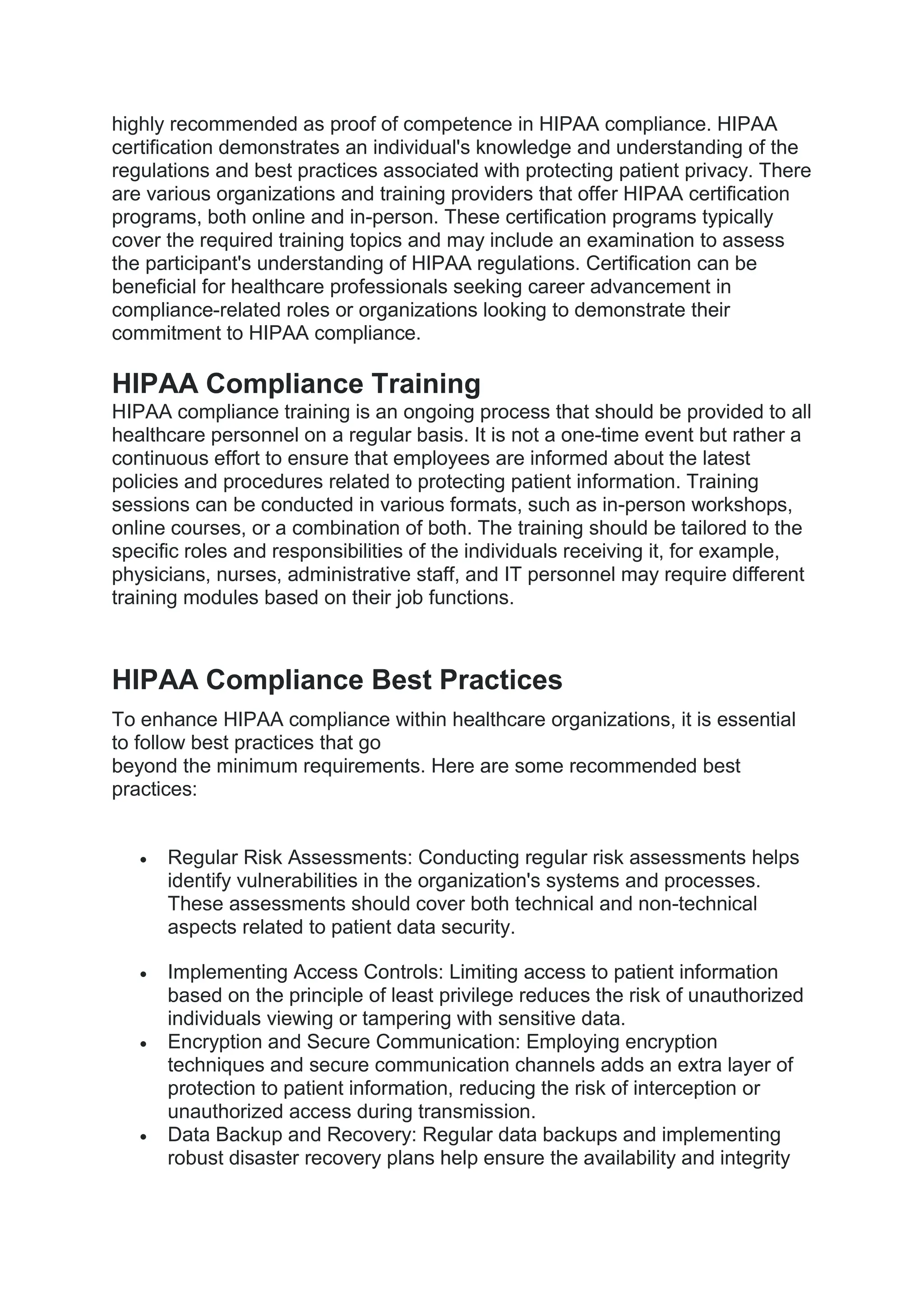Hipaa Compliance Training.docx