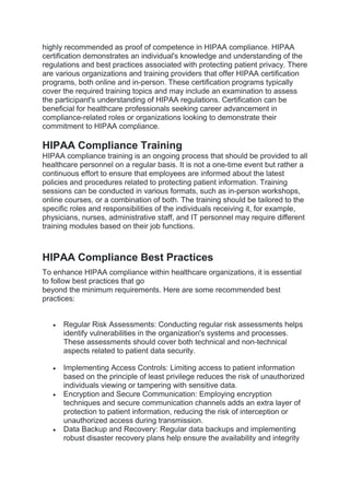 Hipaa Compliance Training.docx