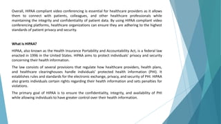 HIPAA Compliant Video Conferencing Software | PDF