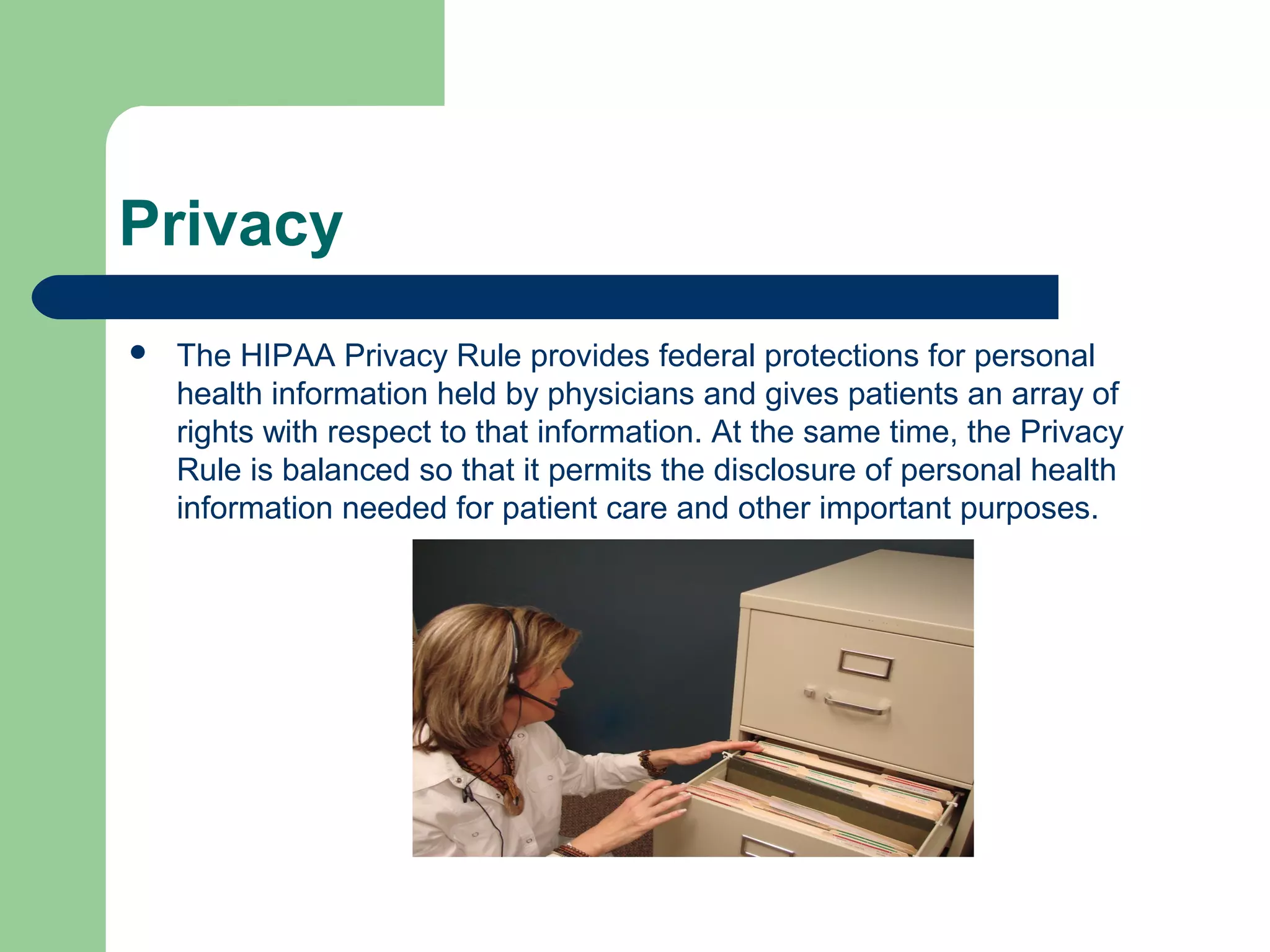 HIPAA confidentiality rules | PPT