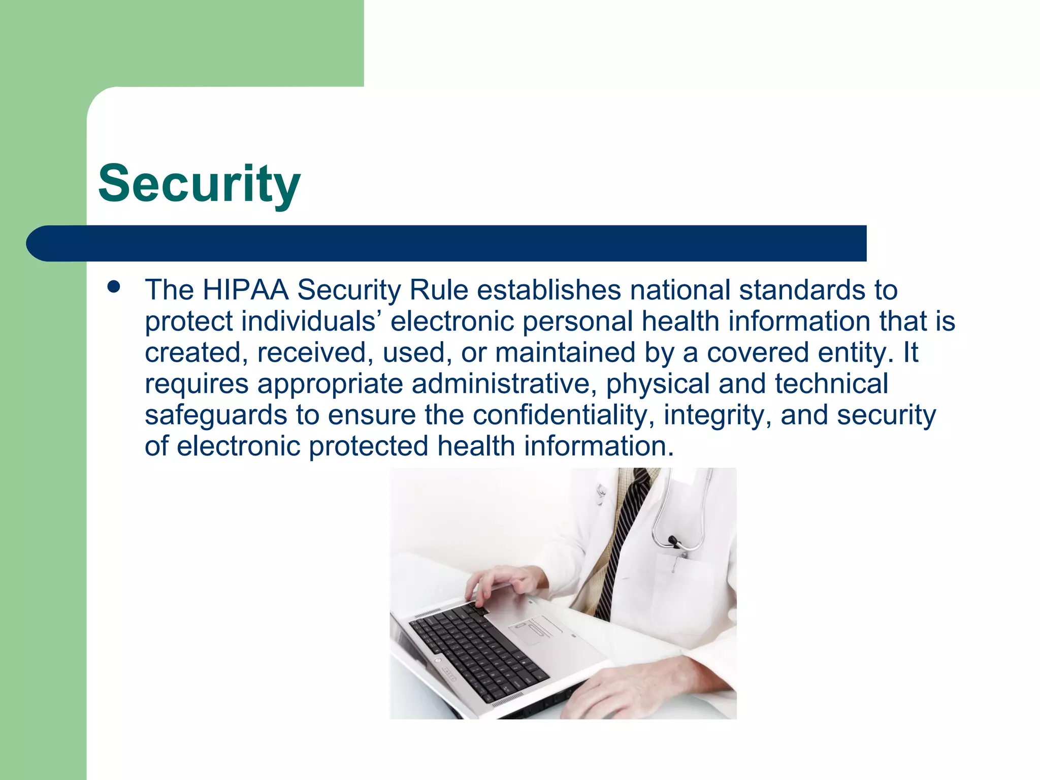 HIPAA confidentiality rules | PPT