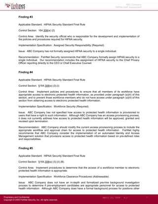 Hipaa Gap Assessment.Sanitized Report | PDF