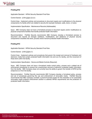 Hipaa Gap Assessment.Sanitized Report | PDF