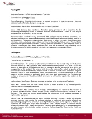 Hipaa Gap Assessment.Sanitized Report | PDF