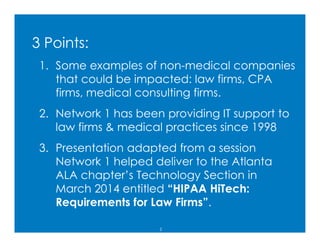 HIPAA HiTech Regulations: What Non-Medical Companies Need to Know | PPT