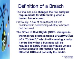 HIPAA Omnibus Presentation | PDF