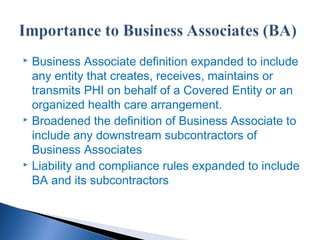 HIPAA Omnibus Rule for Business Associates | PPT