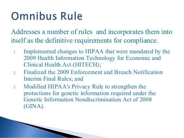 HIPAA Omnibus Rule for Business Associates