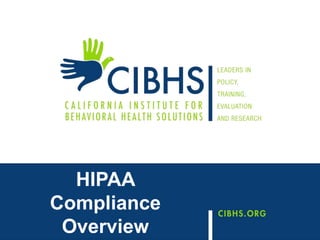 Hipaa overview 073118 | PPTX