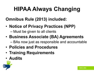 Hipaa overview 073118 | PPTX