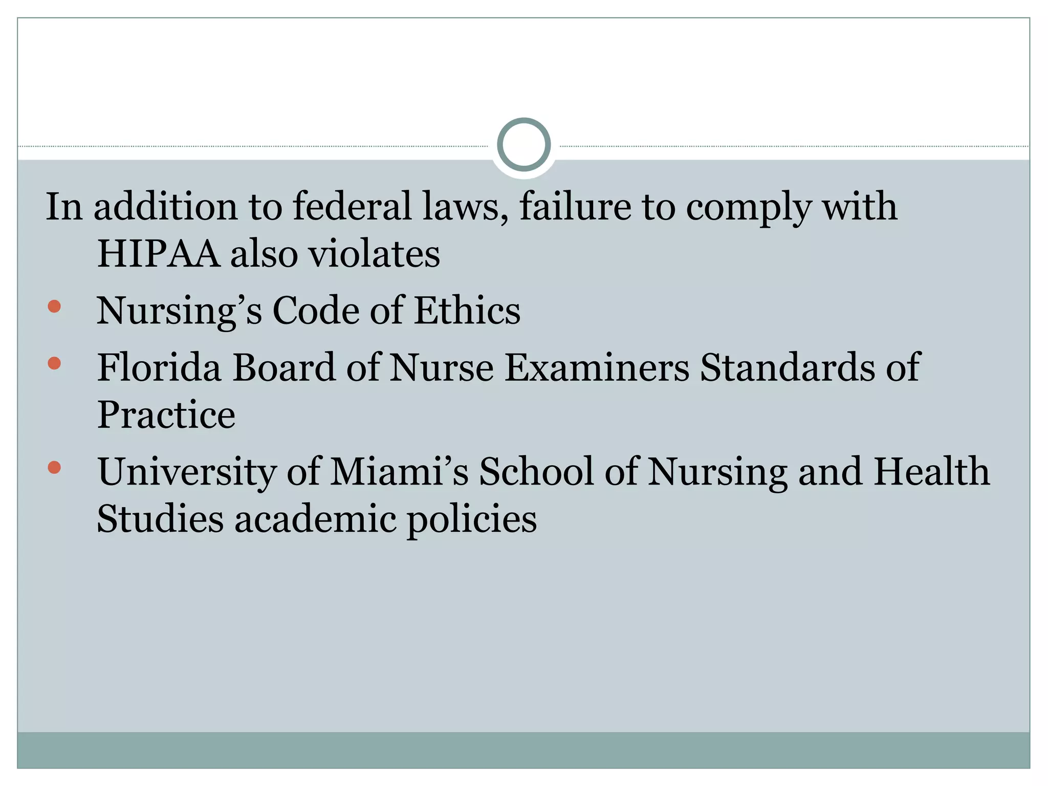 Hipaa overview2011 student orientation | PPT