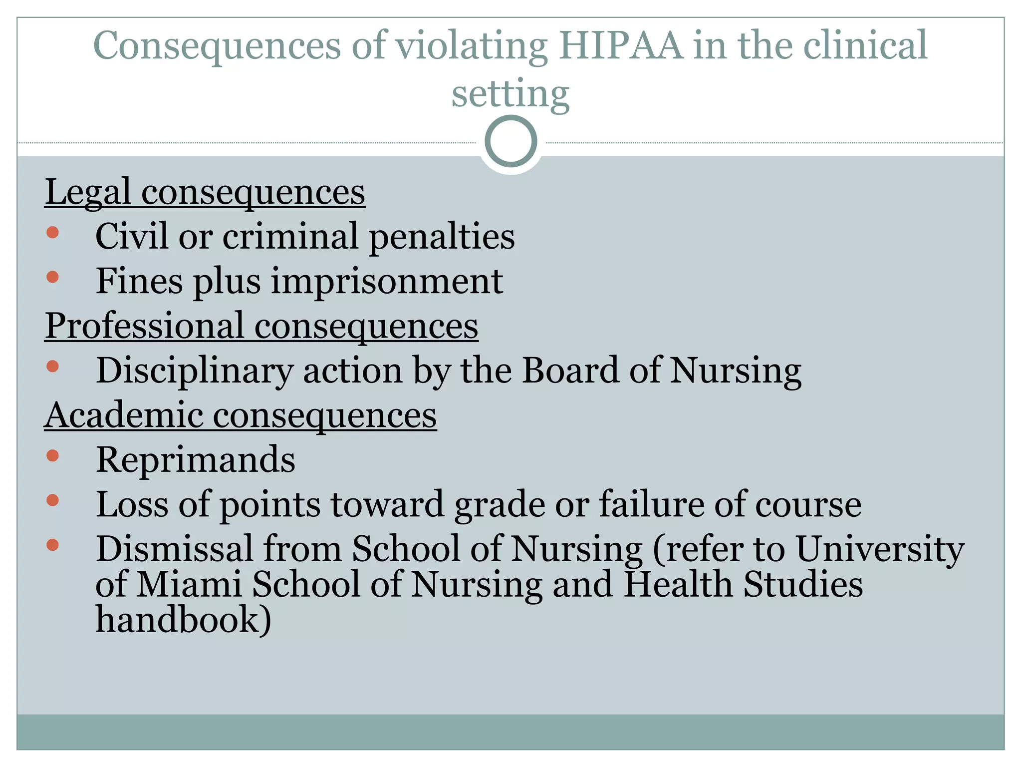Hipaa overview2011 student orientation | PPT