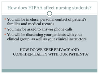 Hipaa overview2011 student orientation | PPT